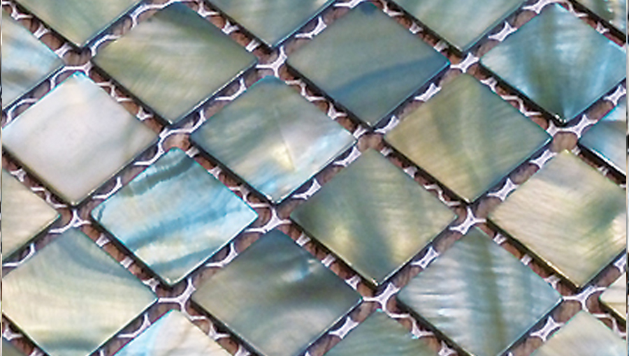 Shell Tiles Blue - Finwood Designs